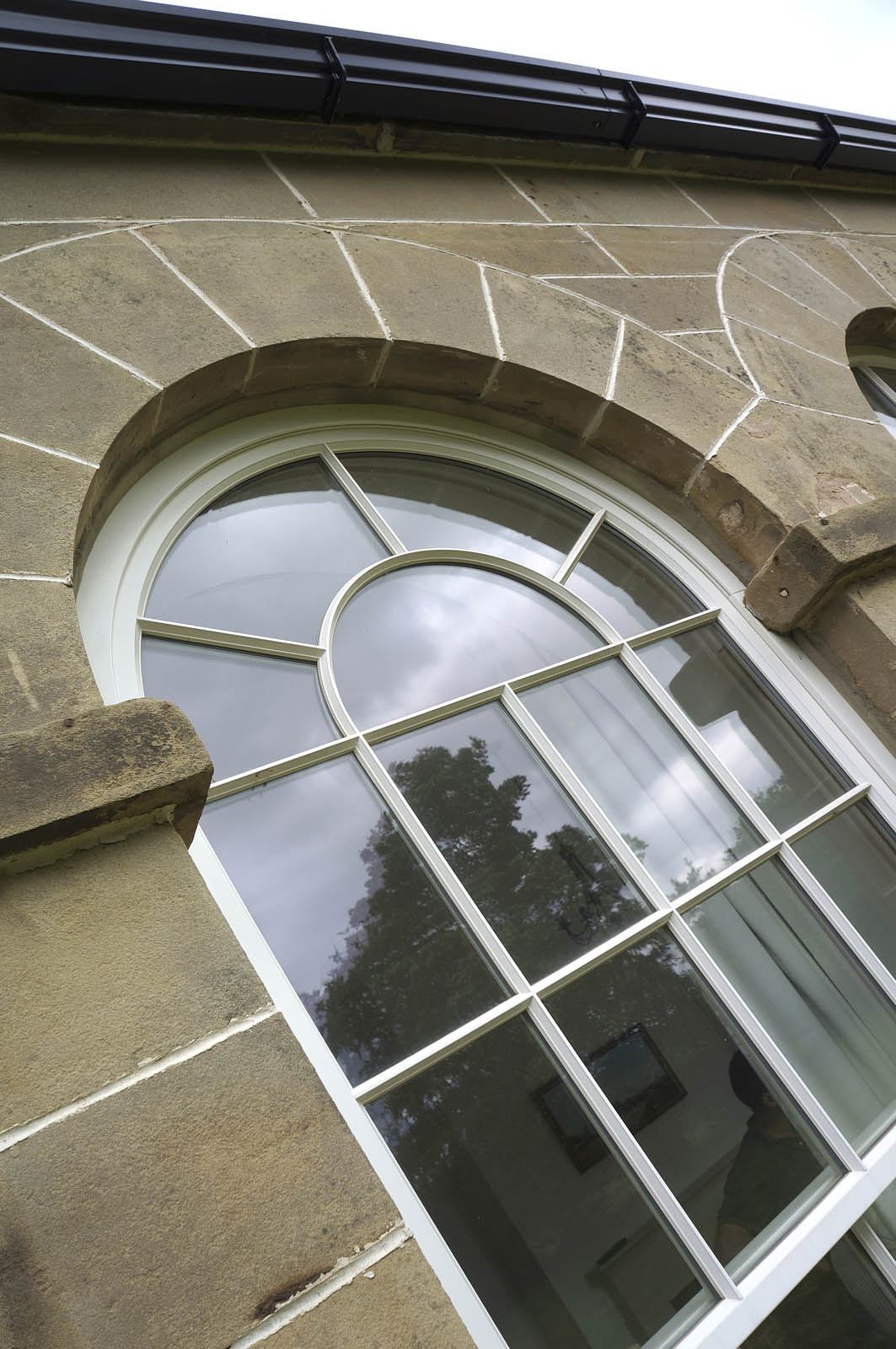 Case Study | West Yorkshire | Tall Arched Sash Windows | Entrance Door