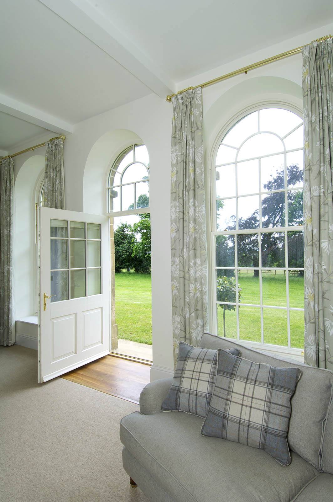 Case Study | West Yorkshire | Tall Arched Sash Windows | Entrance Door