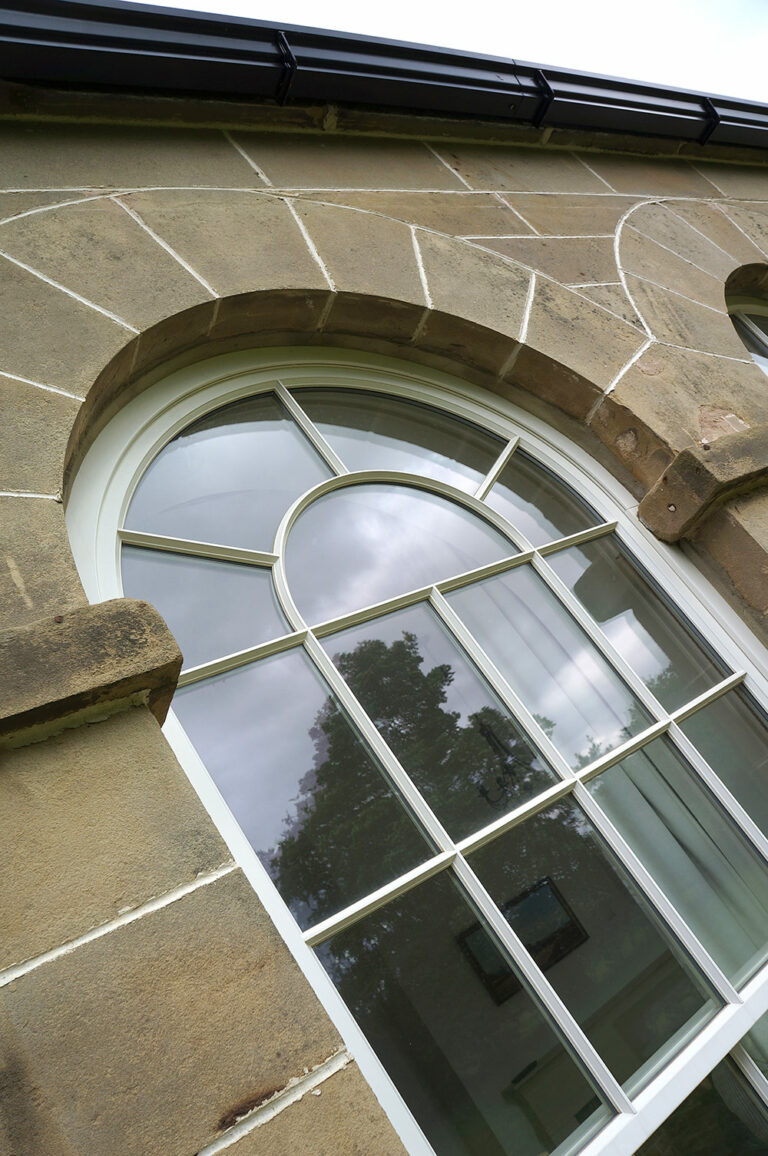 Case Study | West Yorkshire | Tall Arched Sash Windows | Entrance Door