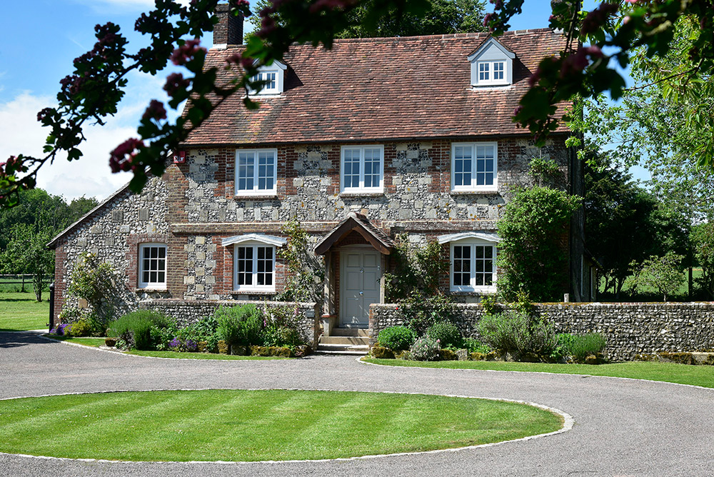Listed Cottage Flush Casement Windows | Entrance Door | Hampshire