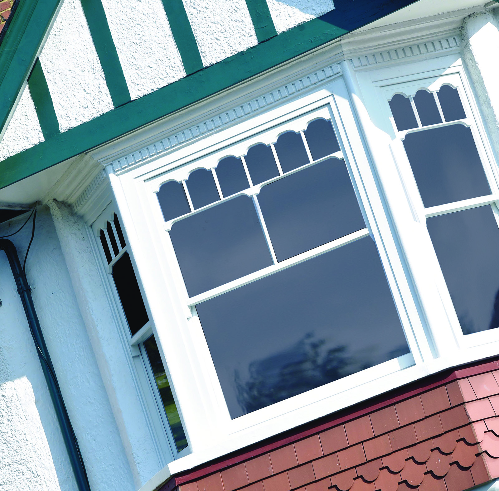 Slim Sash Windows | London | Tombstone design glazing