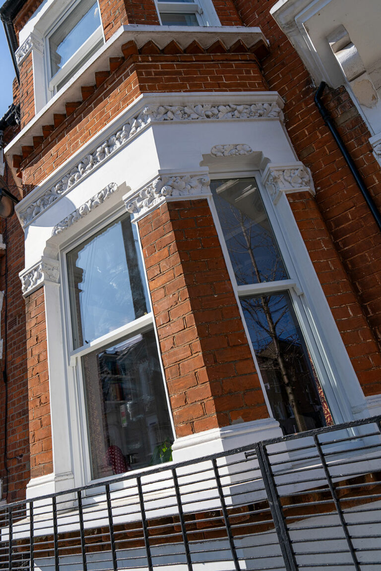 Victorian Slim Sash Windows | White | South West London
