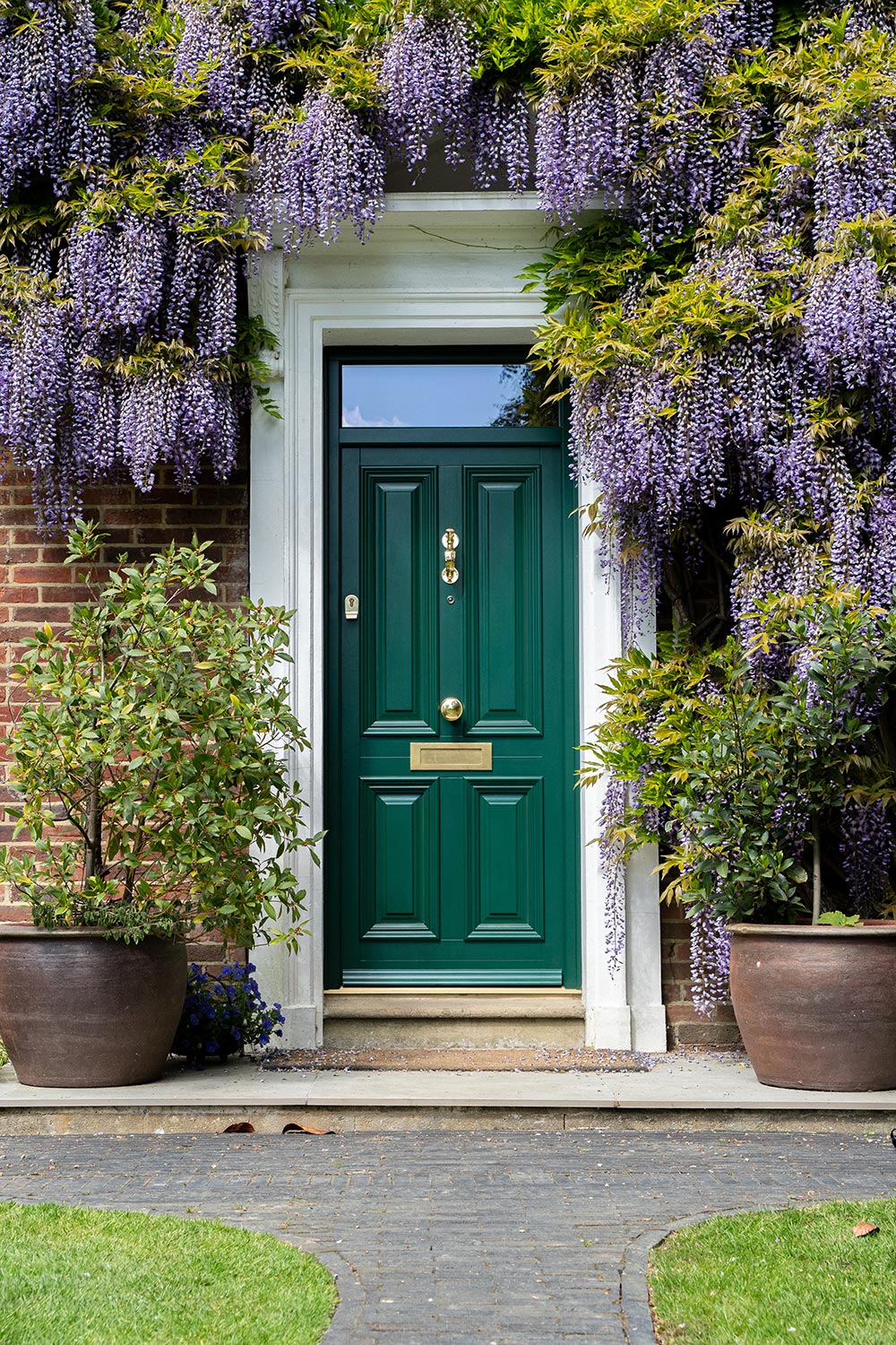 Front Door | Moss Green | Samuel Heath Hardware | Surrey